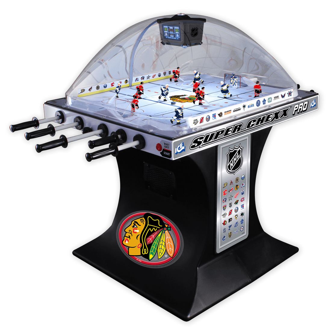 Chicago Blackhawks NHL Super Chexx Pro Bubble Hockey – Home Arcade Games