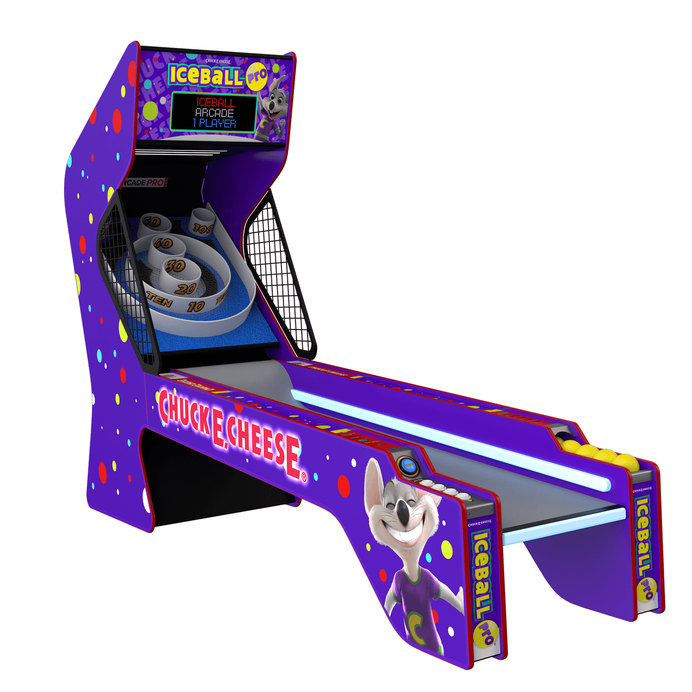 Chuck E Cheese Ice Ball Pro Alley Roller – Home Arcade Games