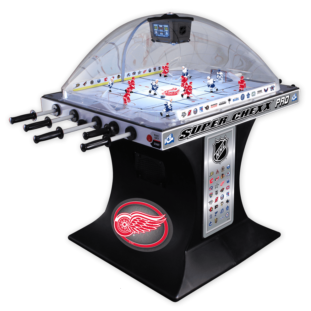 Detroit Red Wings NHL Super Chexx Pro Bubble Hockey – Home Arcade Games
