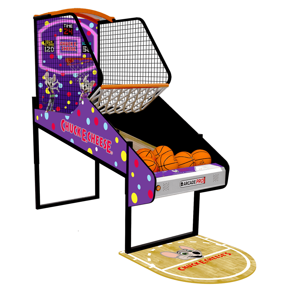 Chuck E Cheese Hoops Pro Game with Floor Mat – Home Arcade Games